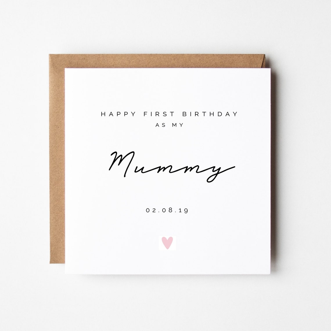 Personalised 'first Birthday as My Mummy' Card - Etsy UK