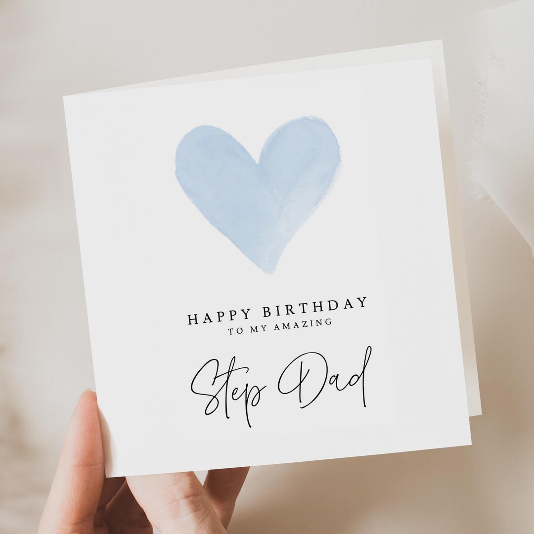 Amazing Step-dad Birthday Card - Birthday Card for Stepdad - Step Dad ...
