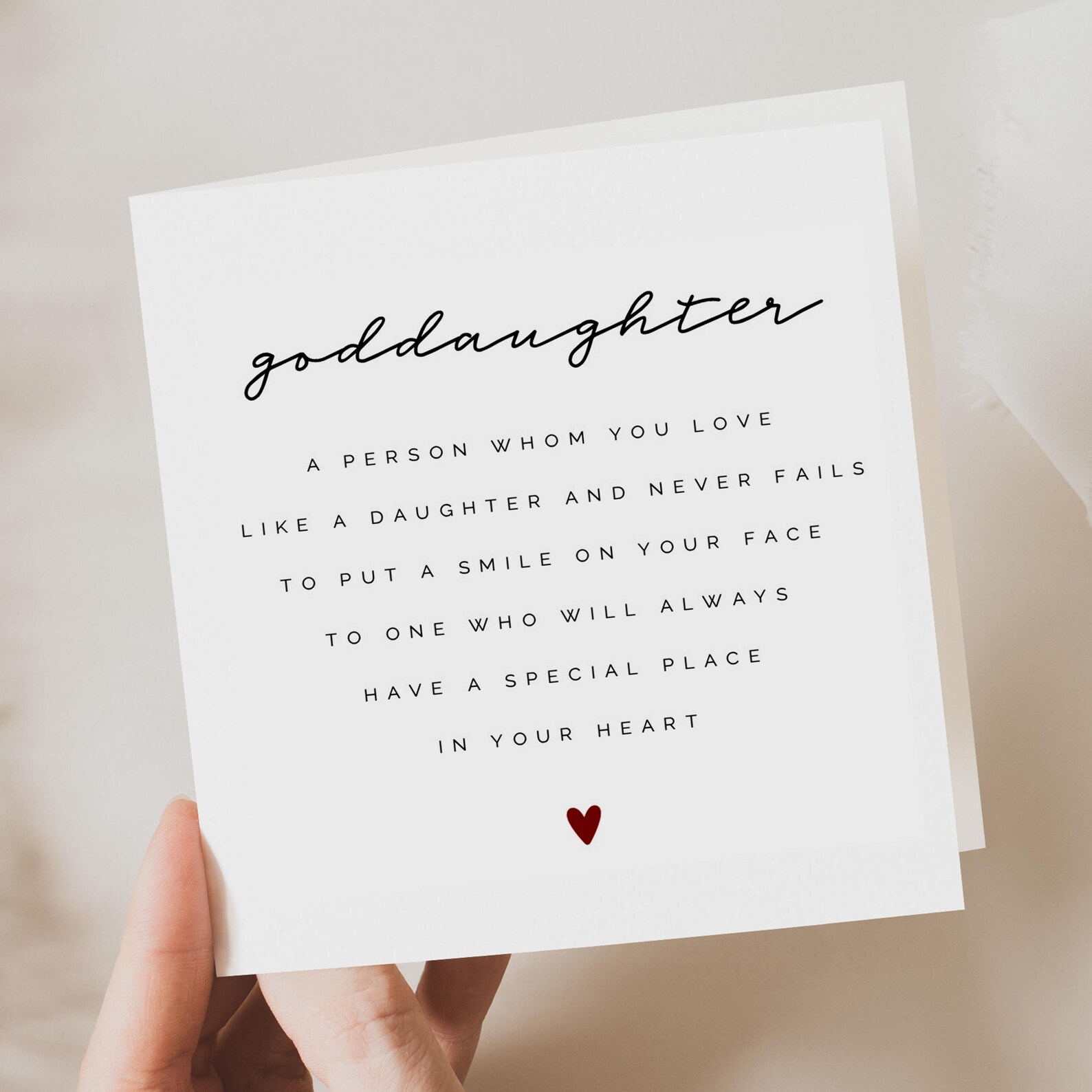 Goddaughter Definition Greeting Card - Goddaughter Birthday Card ...