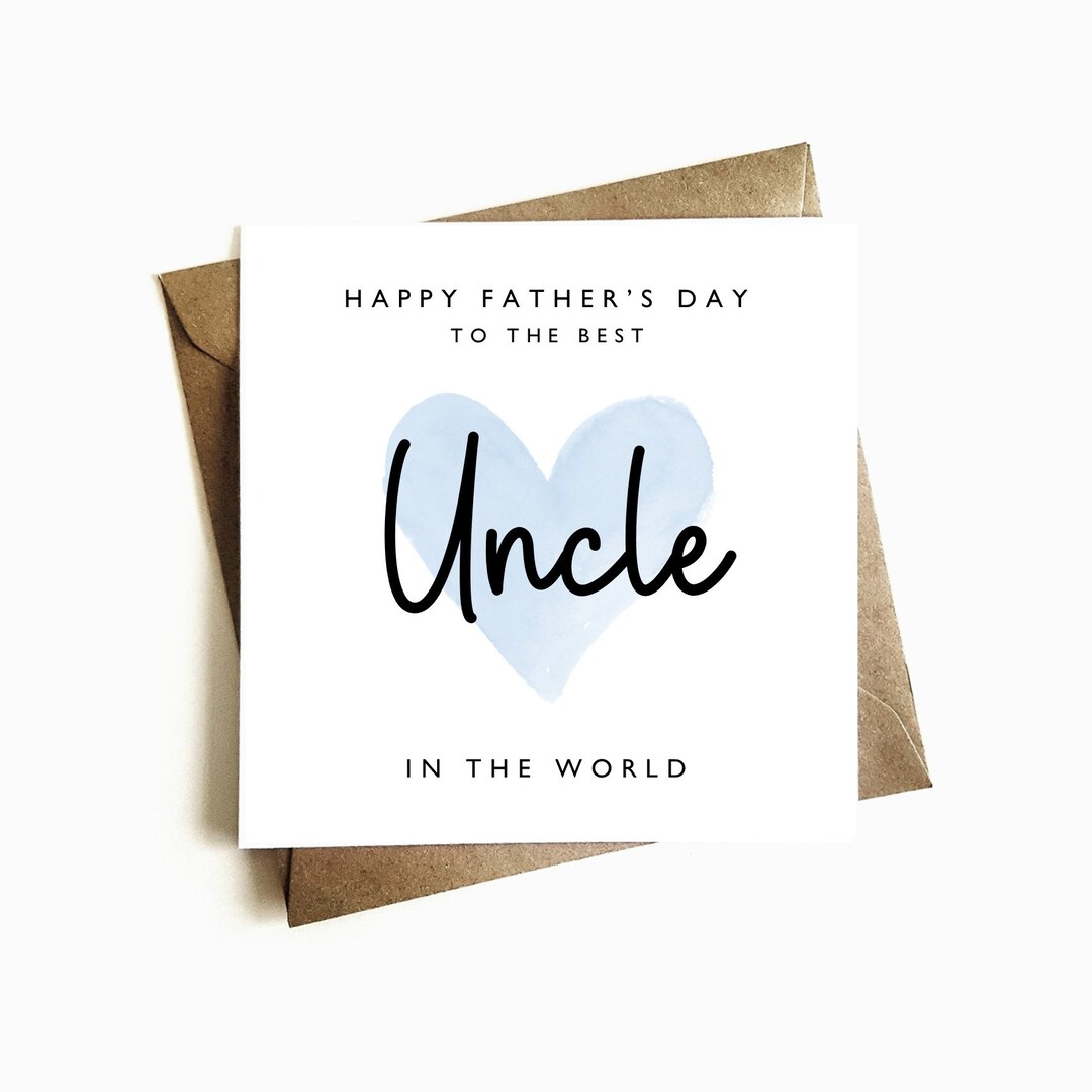 Father's Day Card for Uncle Father's Day Card Father's Day Gift Uncle ...