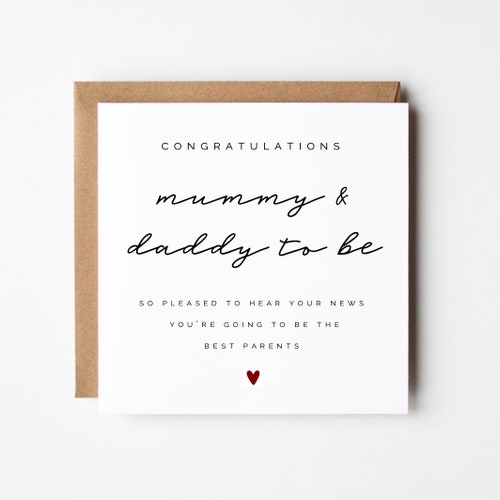 Parents to Be Congratulations Card Youre Going to Make - Etsy