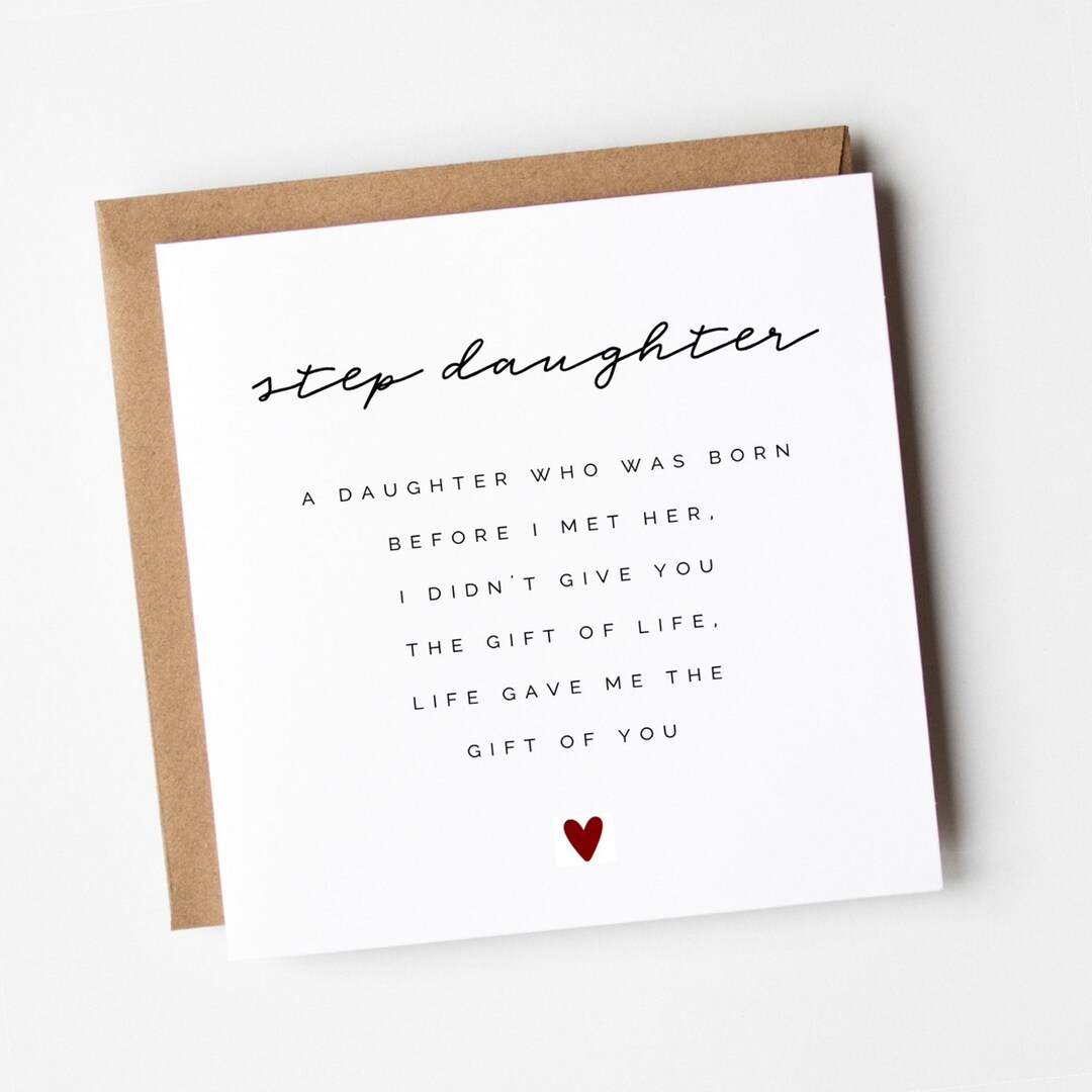 Step Daughter Definition Greeting Card - Etsy UK