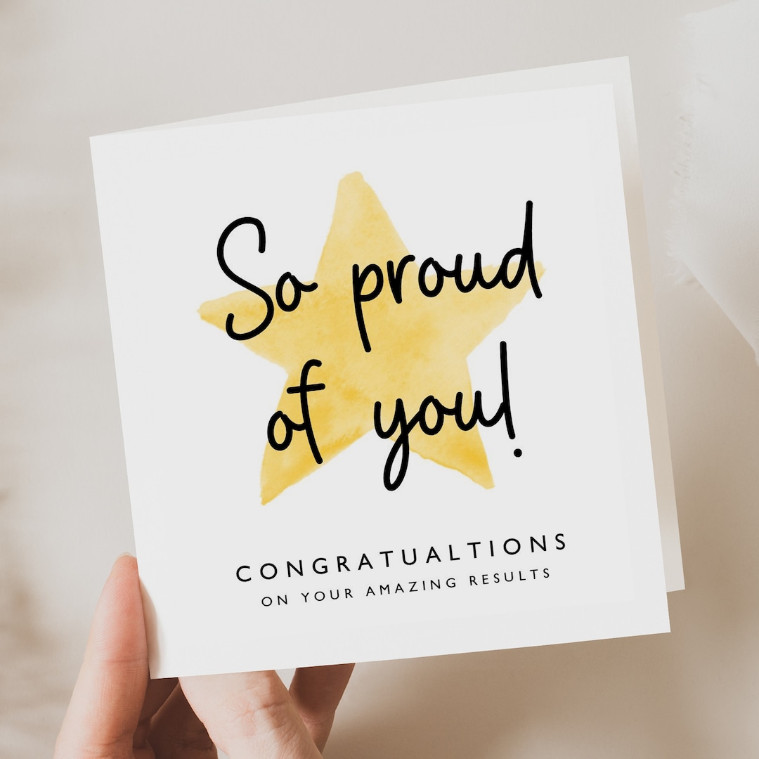 Exam Results Congratulations Card - Passed Exams Congratulations Card ...
