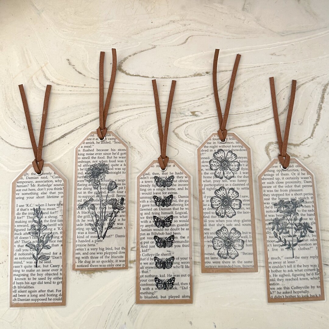 Stamped Vintage Bookmarks, Recycled From Old Books (REJECTS) - Etsy