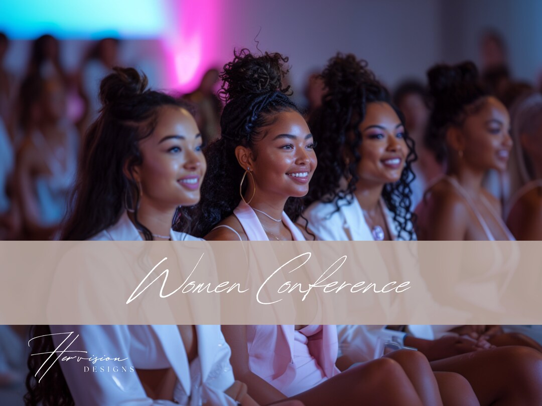 AI Stock Pictures: 30 Black Women Event Photos (PNG) - Etsy