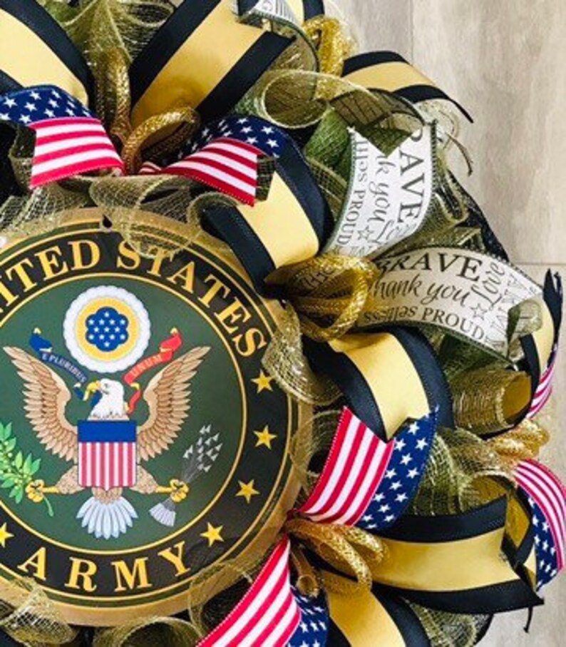 Army Wreath US Army Military Wreath Veterans Day Military - Etsy