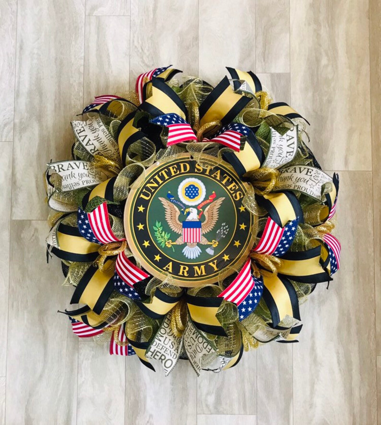 Army Wreath US Army Military Wreath Veterans Day Military - Etsy
