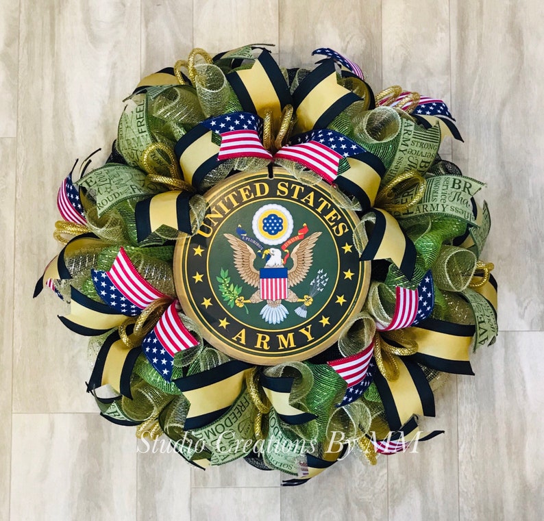 Army Wreath US Army Military Wreath Veterans Day Military - Etsy