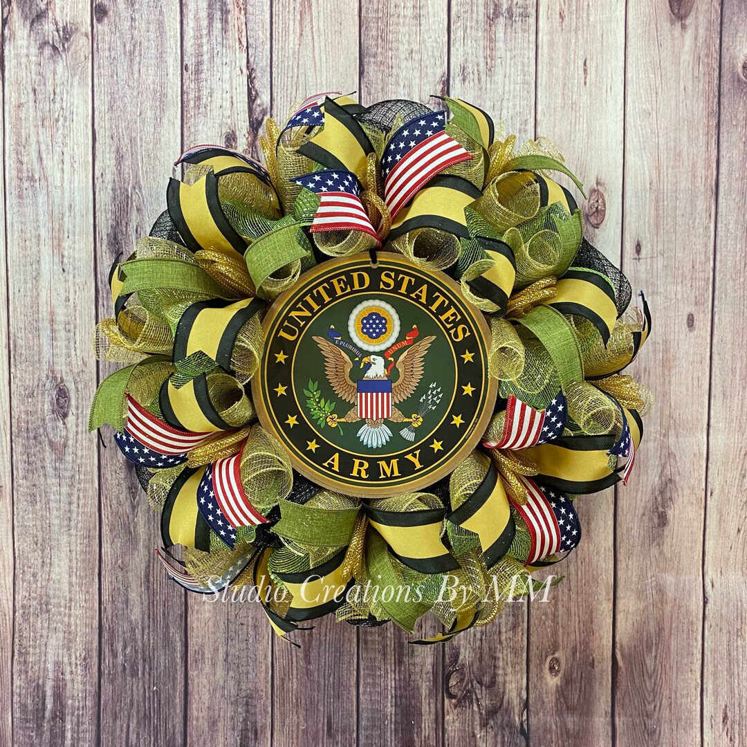Army Wreath US Army Military Wreath Veterans Day Military - Etsy