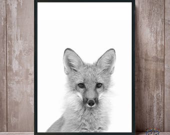 Fox Print Foxes Fox Leaping in Snow Woodland Animals - Etsy