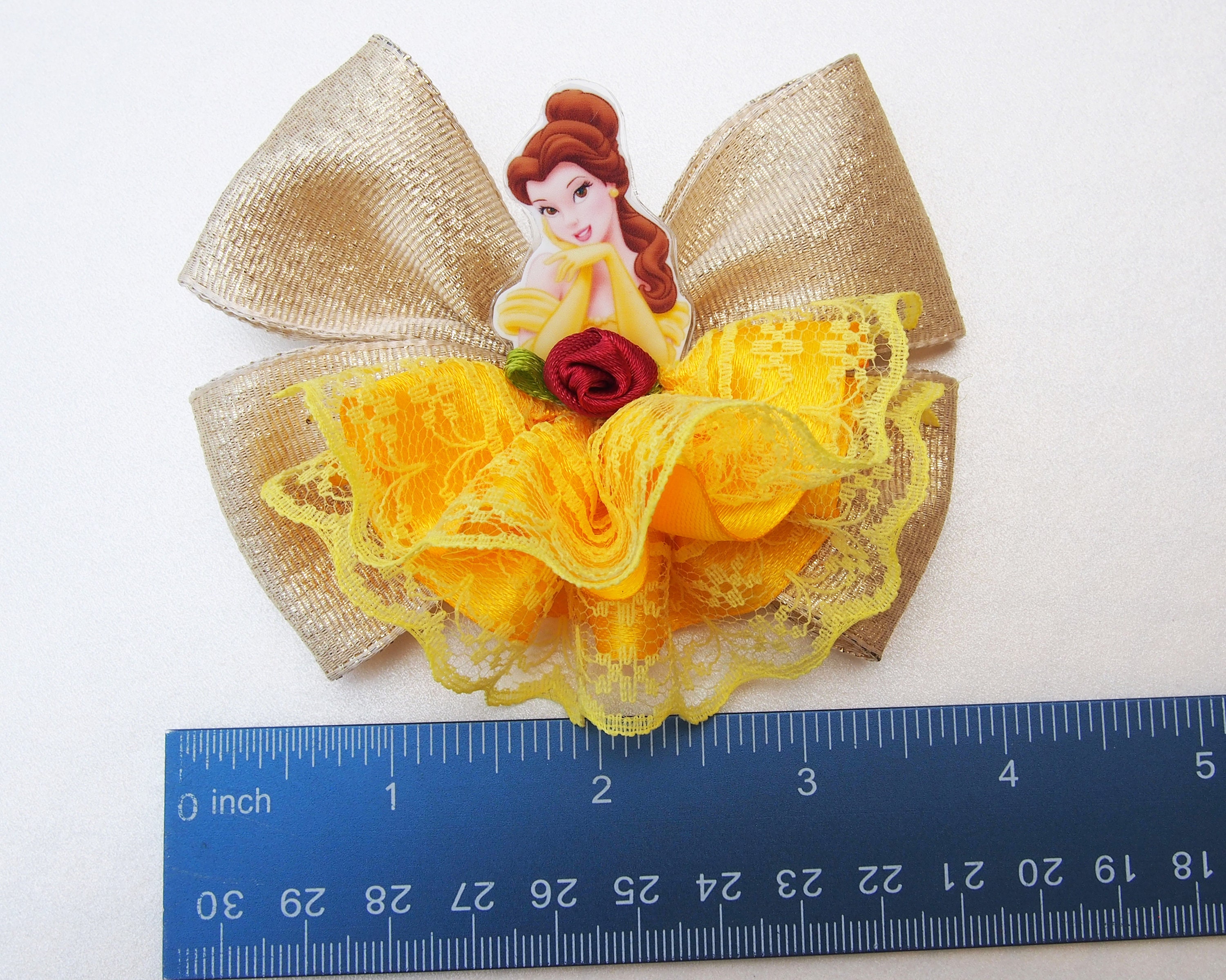Beauty and the Beast Hair Bow / Belle Hair Bow / Disney - Etsy