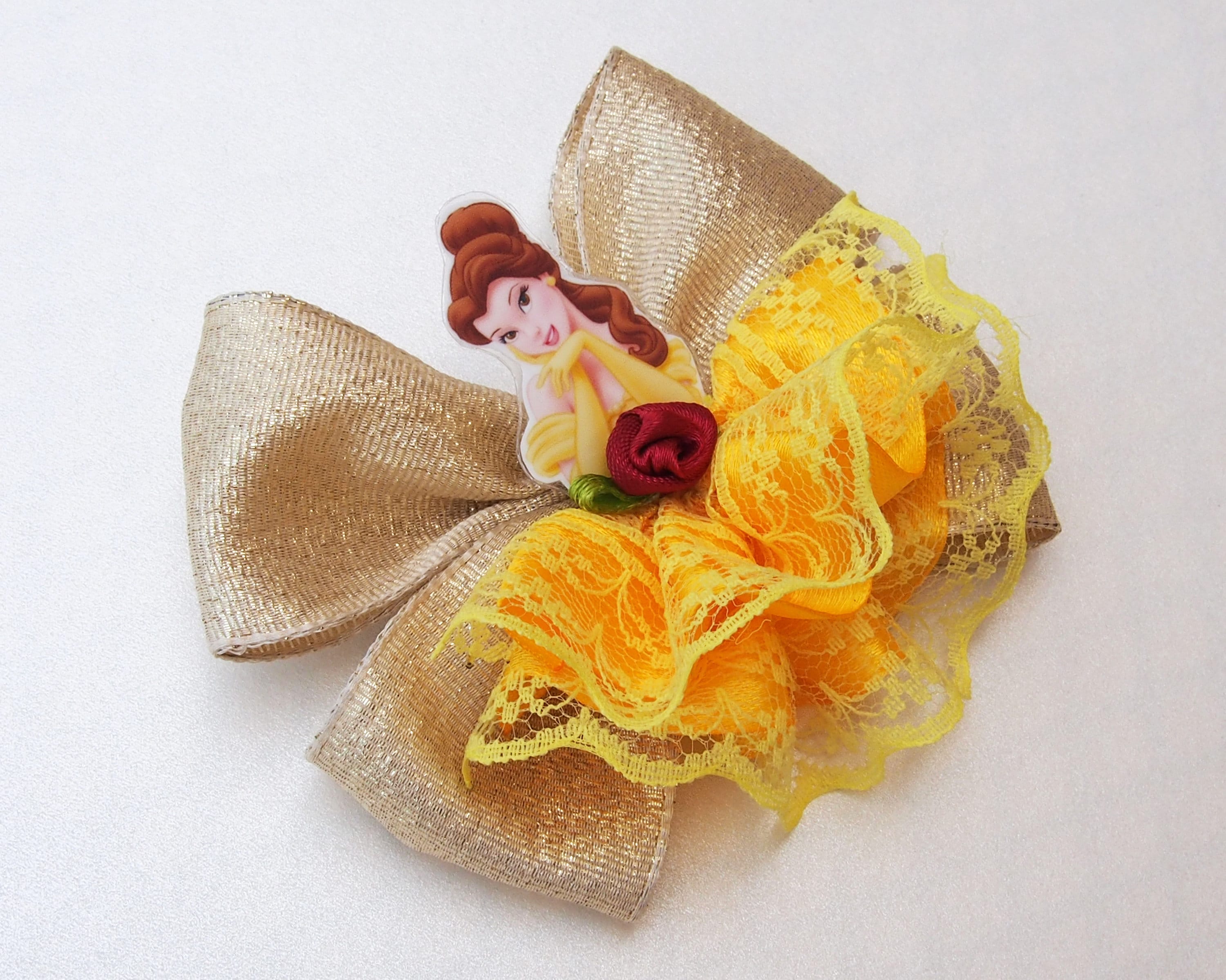 Beauty and the Beast Hair Bow / Belle Hair Bow / Disney - Etsy