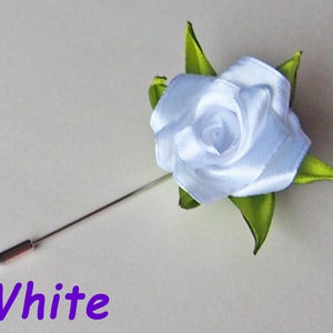 Rose Lapel Pin / Mens Lapel Pin / Mens Boutonniere / Fabric Lapel ...