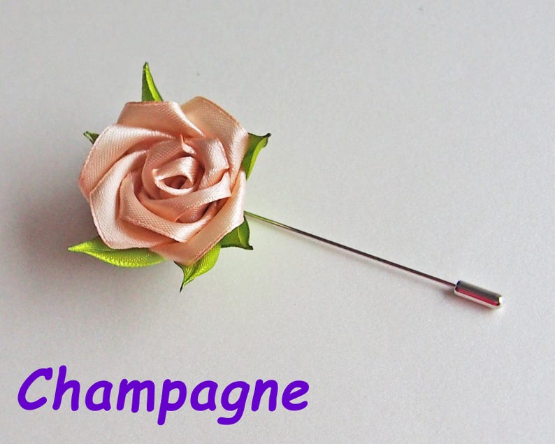 Rose Lapel Pin / Mens Lapel Pin / Mens Boutonniere / Fabric - Etsy