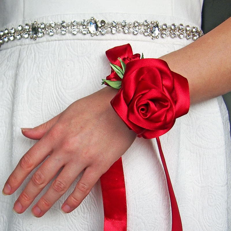 Silk Flower Corsage - Etsy