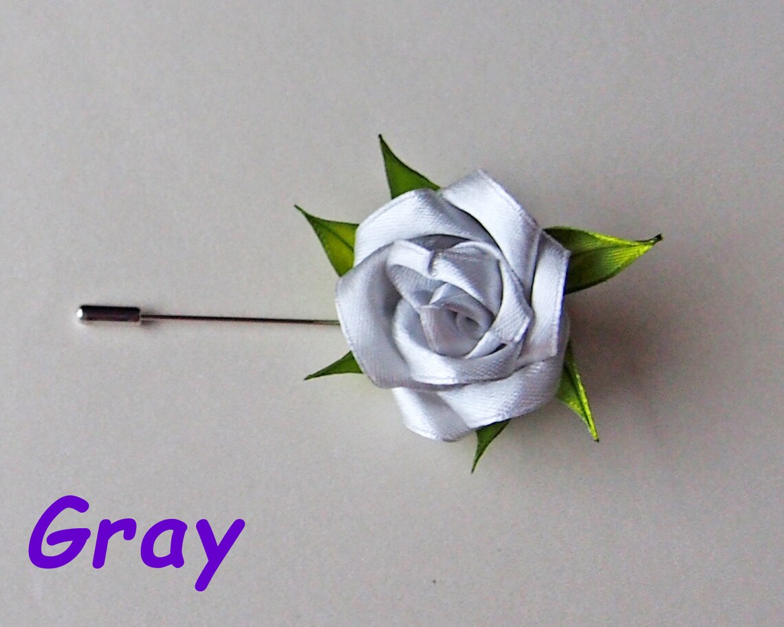 Rose lapel pin / Mens lapel pin / Mens boutonniere / Fabric | Etsy