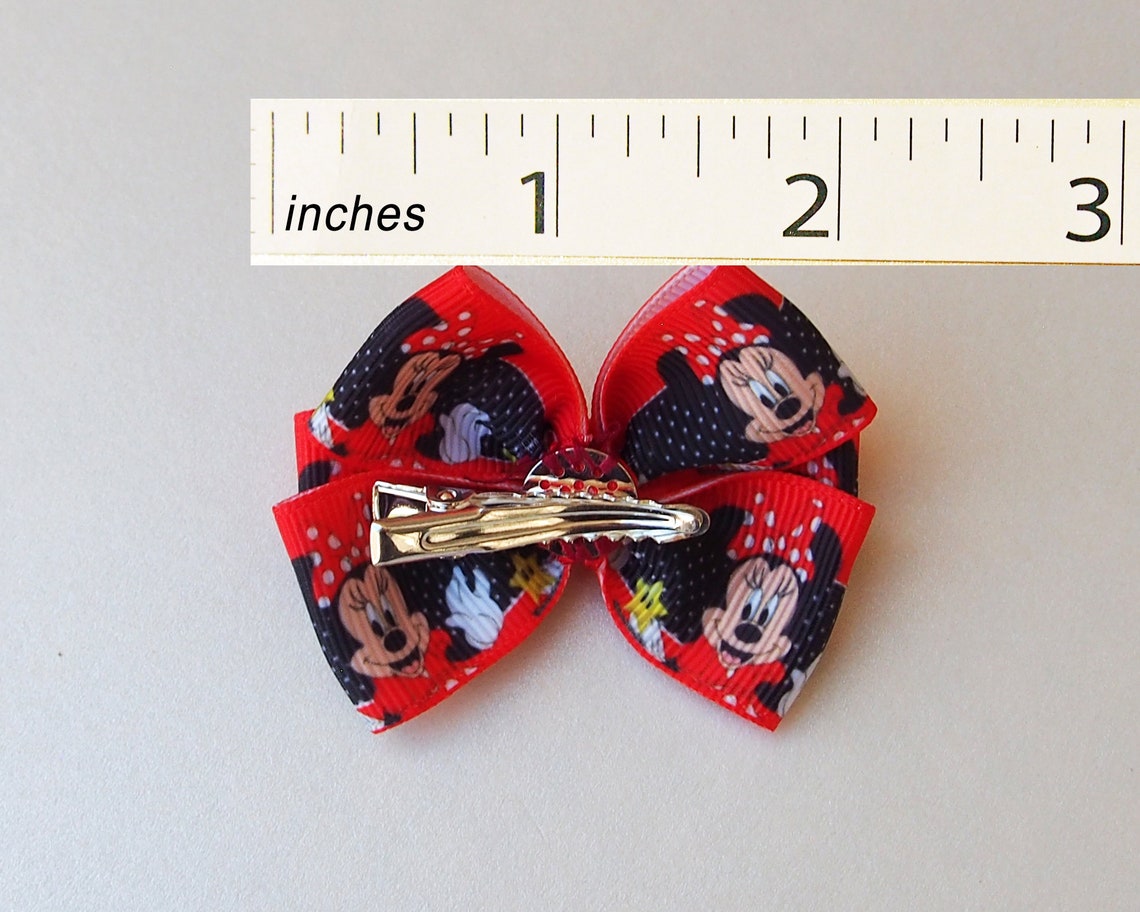 Minnie Mouse Hair Bow / Disney Hair Bow / Minnie Mouse Hair - Etsy