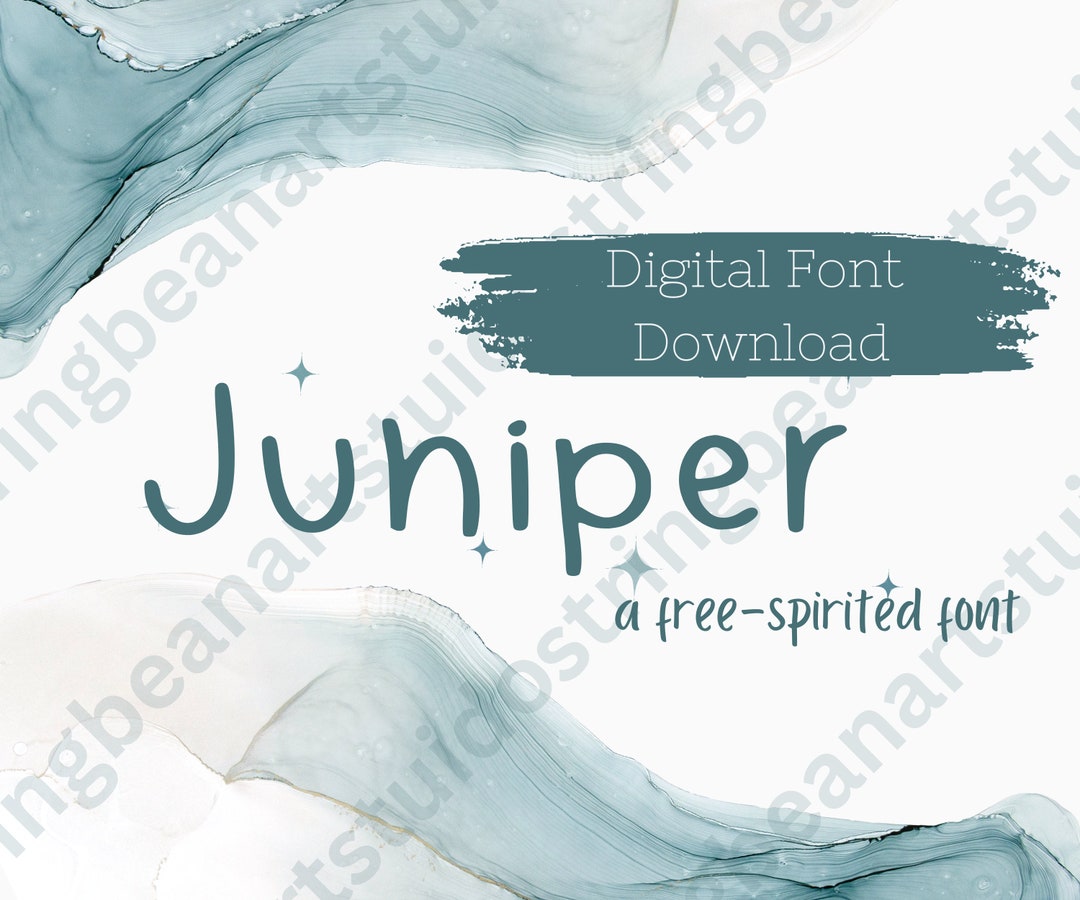 Juniper Font Digital Download Handwritten Script Font, Cricut Fonts ...