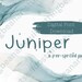 Juniper Font Digital Download Handwritten Script Font, Cricut Fonts ...