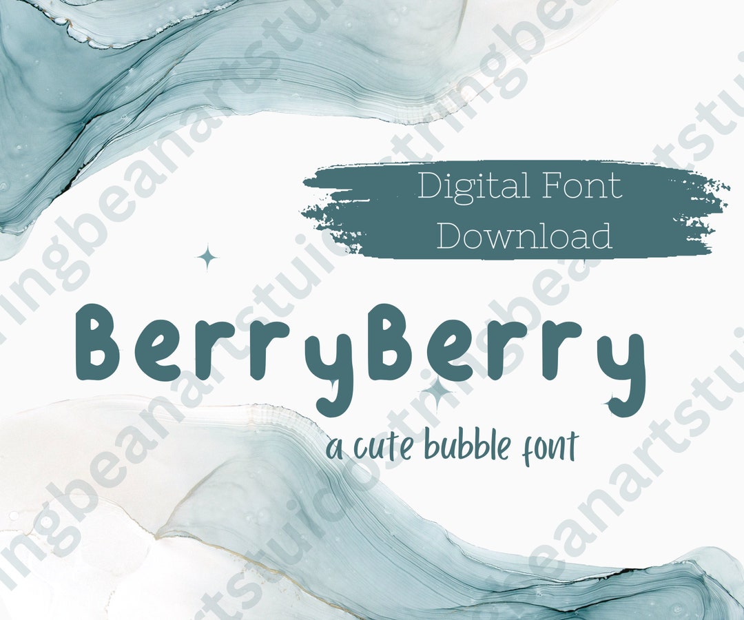 Berry Font Digital Download Handwritten Script Font, Cricut Fonts ...