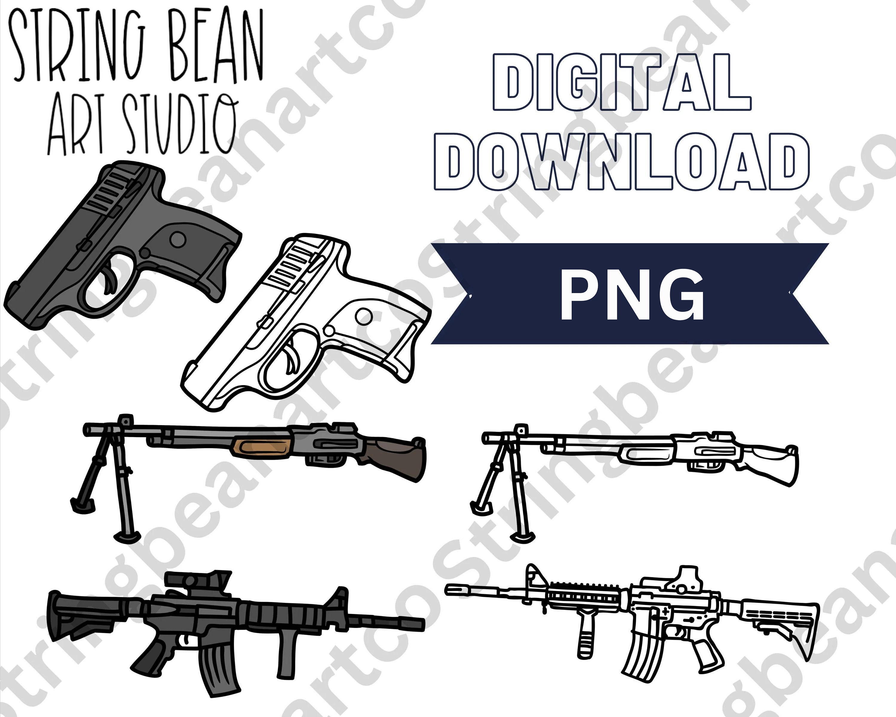 Military Weapons Png Digital Download for Cricut Wood - Etsy