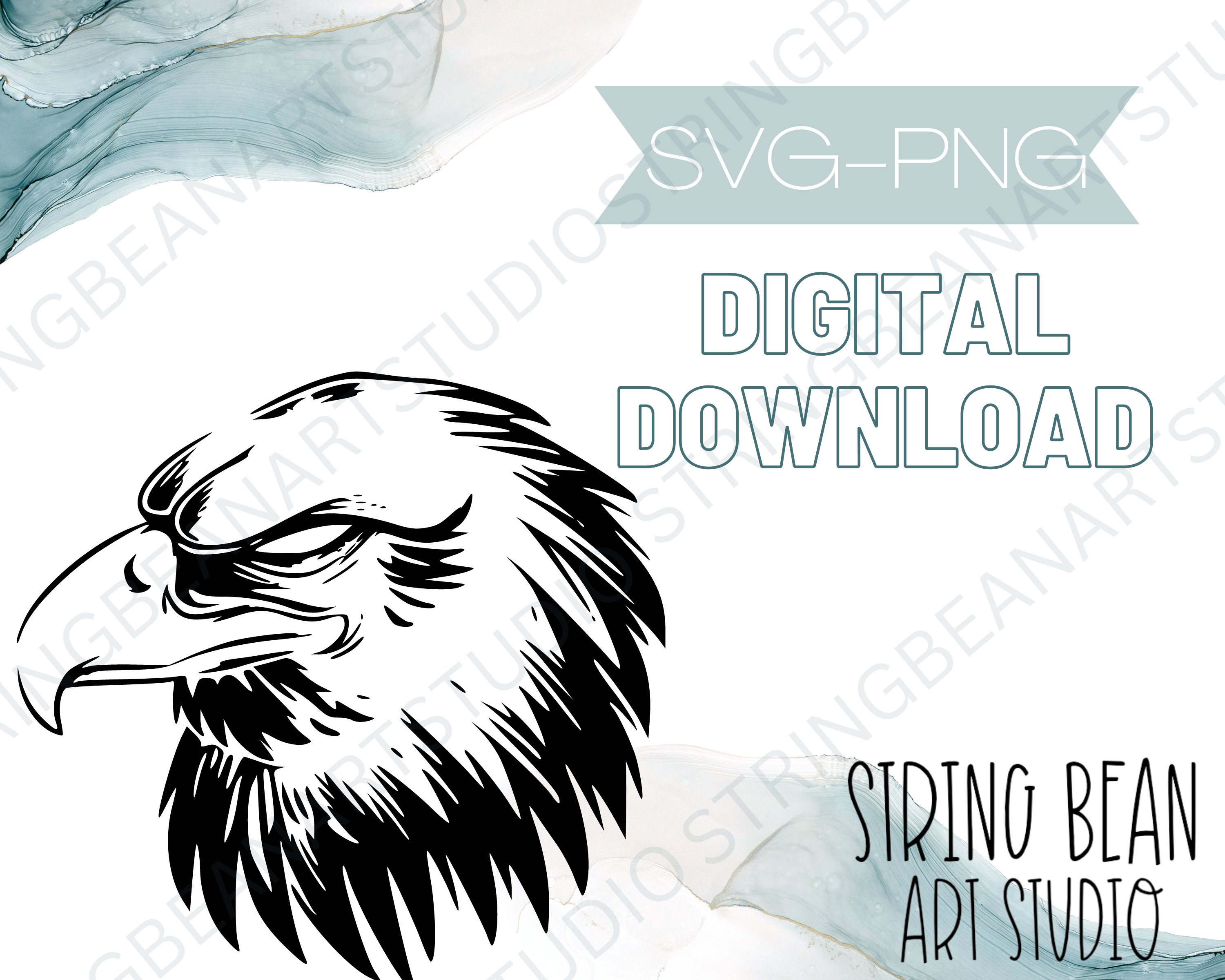 Eagle Head Digital Download SVG-PNG - Etsy