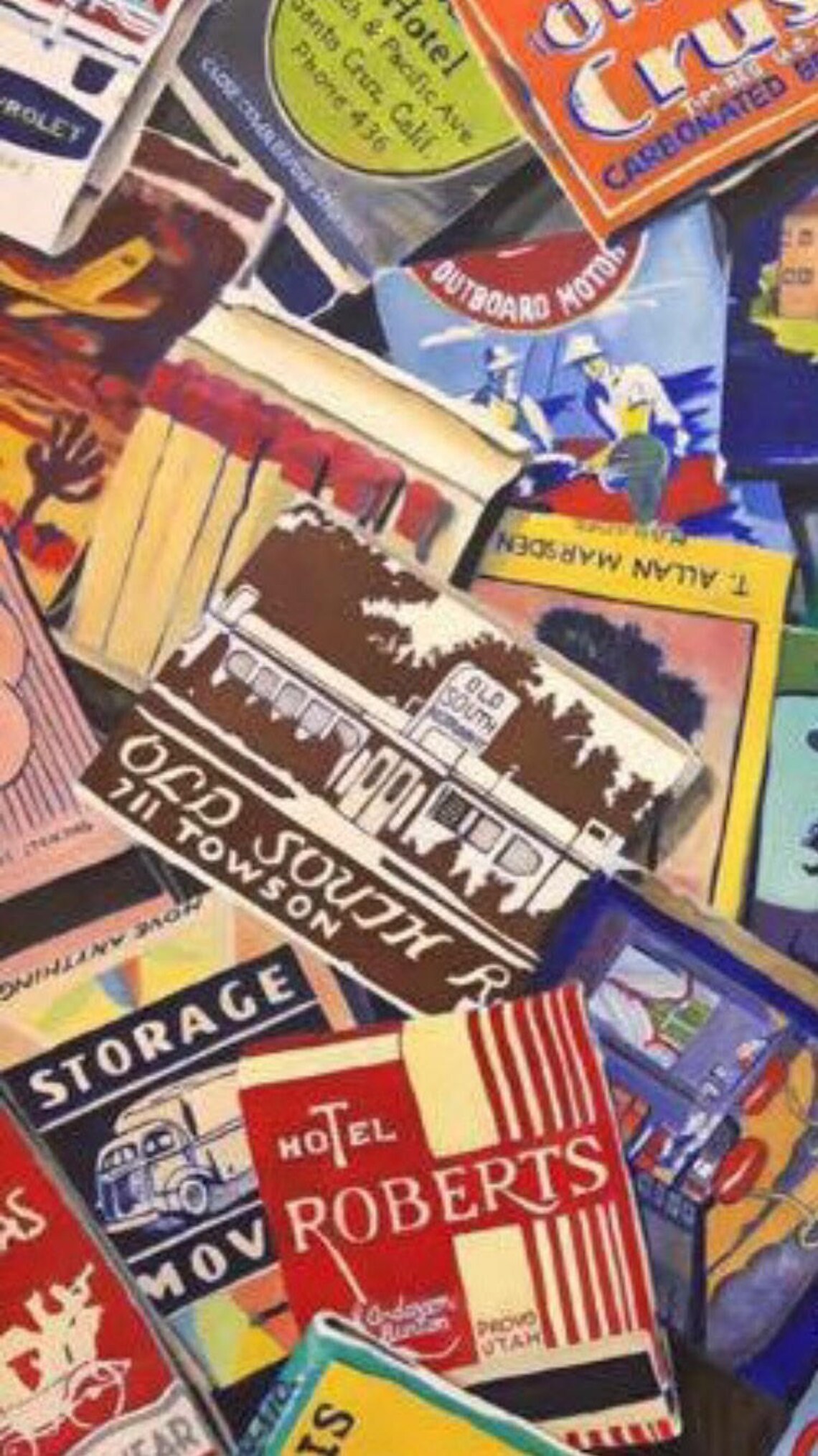 Vintage Matchbooks Fine Art Digital Print on Canvas Wall Art - Etsy