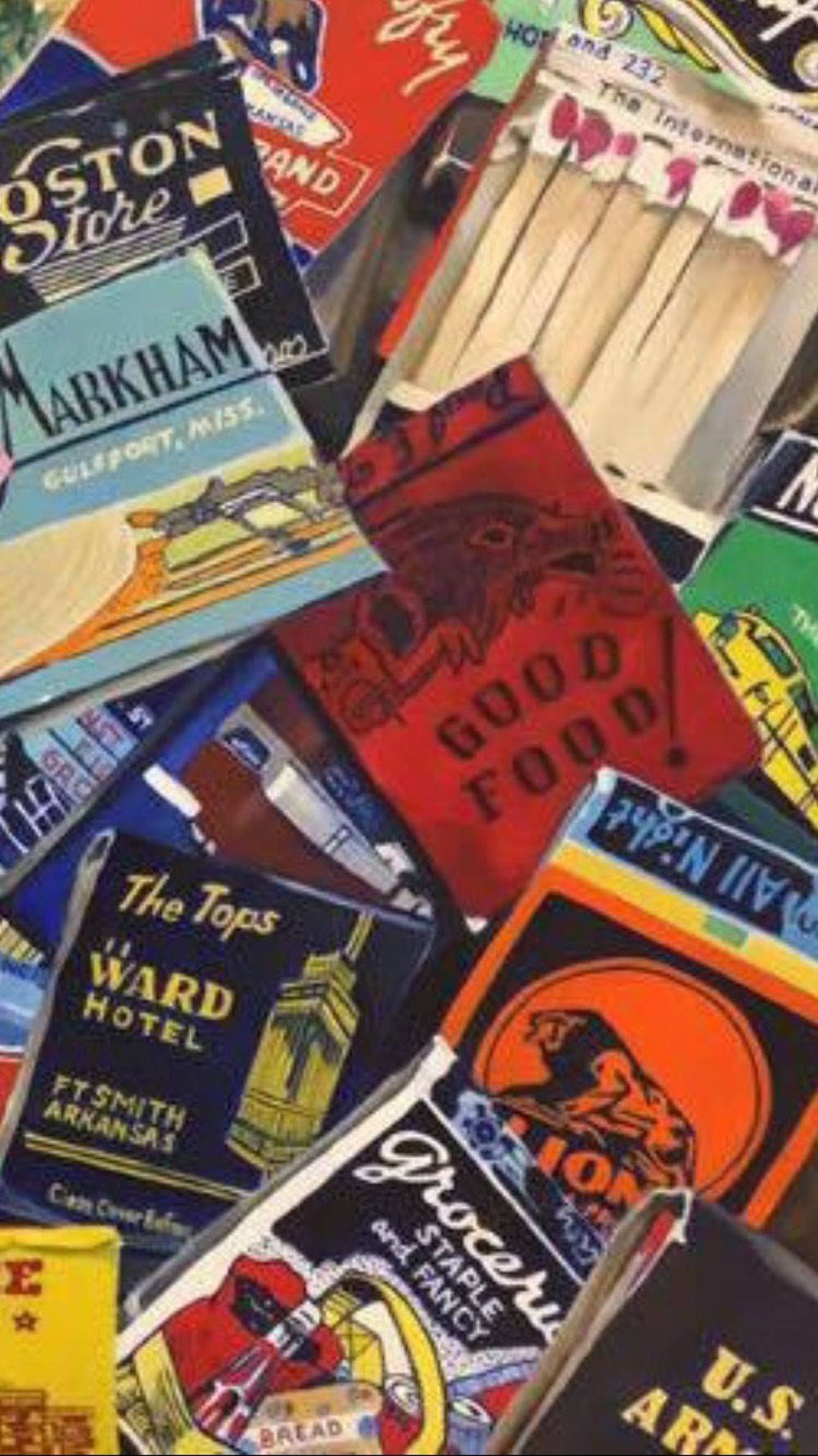 Vintage Matchbooks Fine Art Digital Print on Canvas Wall Art - Etsy