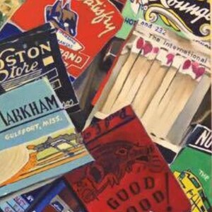 Vintage Matchbooks Fine Art Digital Print on Canvas Wall Art - Etsy