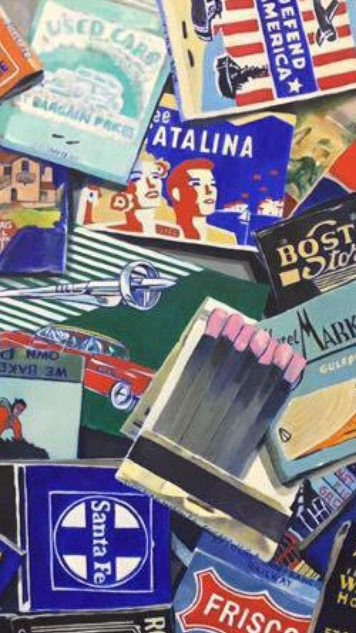 Vintage Matchbooks Fine Art Digital Print on Canvas Wall Art - Etsy