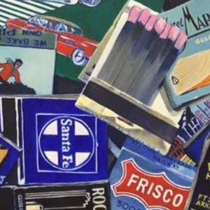 Vintage Matchbooks Fine Art Digital Print on Canvas Wall Art - Etsy