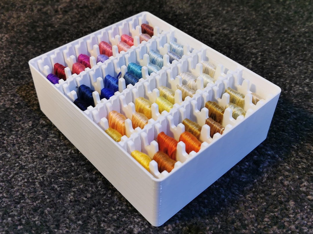 Embroidery Thread Spools & Storage Organizer (40 Slots, Thread Not ...