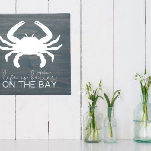 Home is Where the Old Bay is Maryland Blue Crab Sign - Etsy