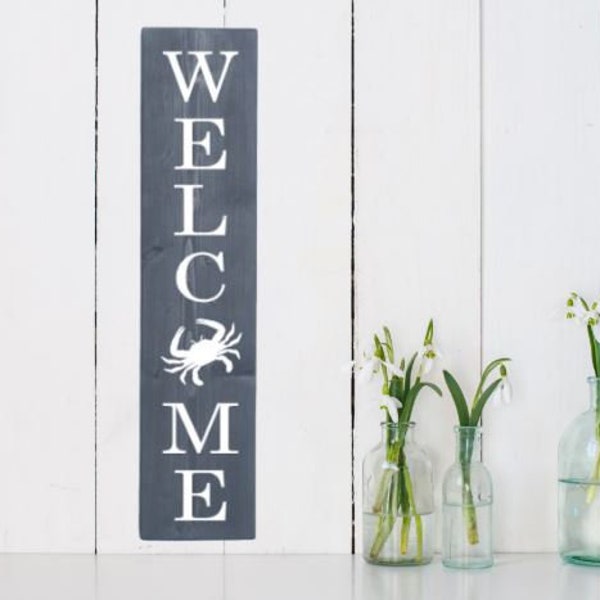 Outdoor Coastal Welcome Sign - Etsy