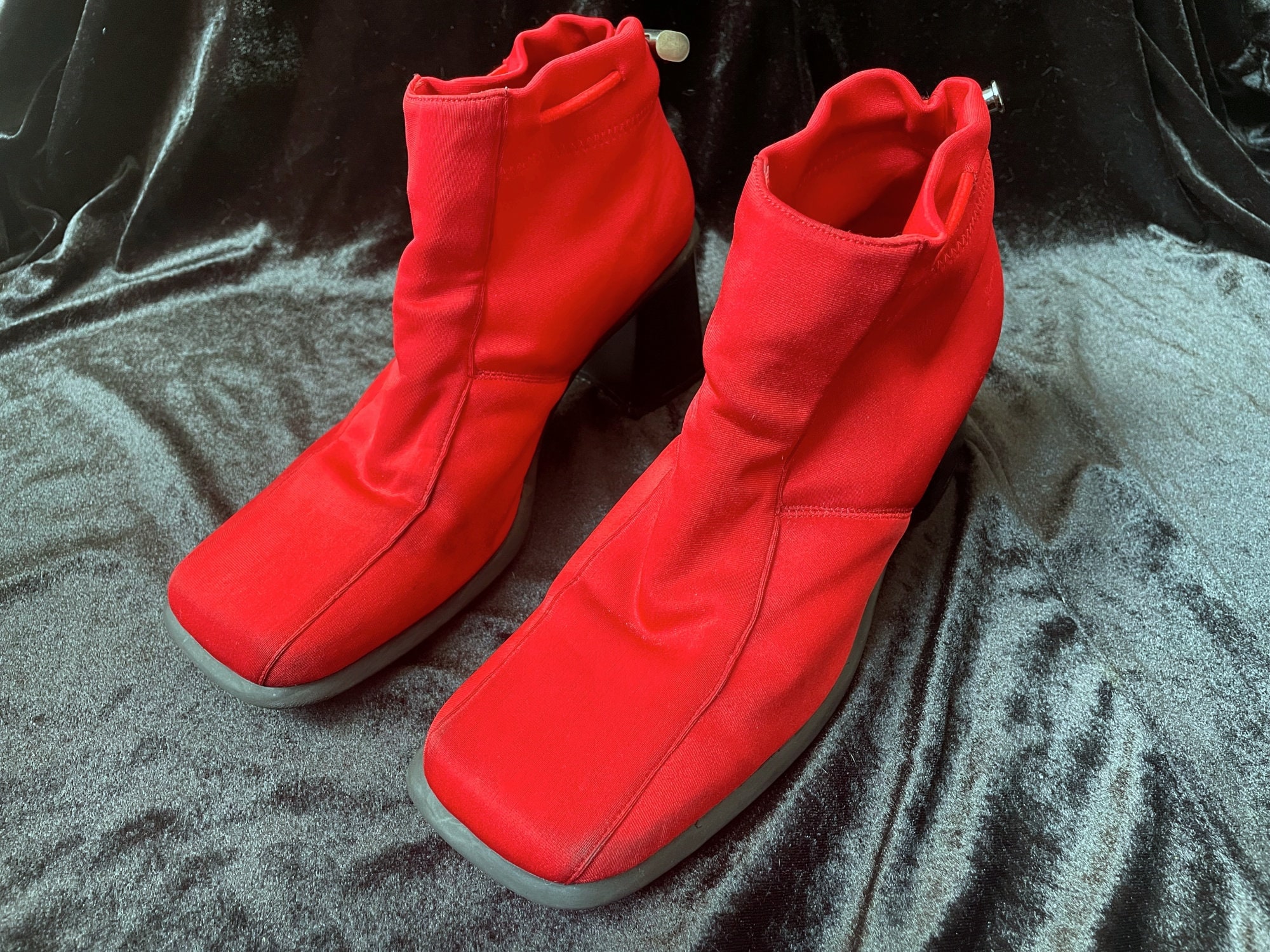 Vintage 90s/y2k Wild Rose Bright Red and Black Drawstring - Etsy