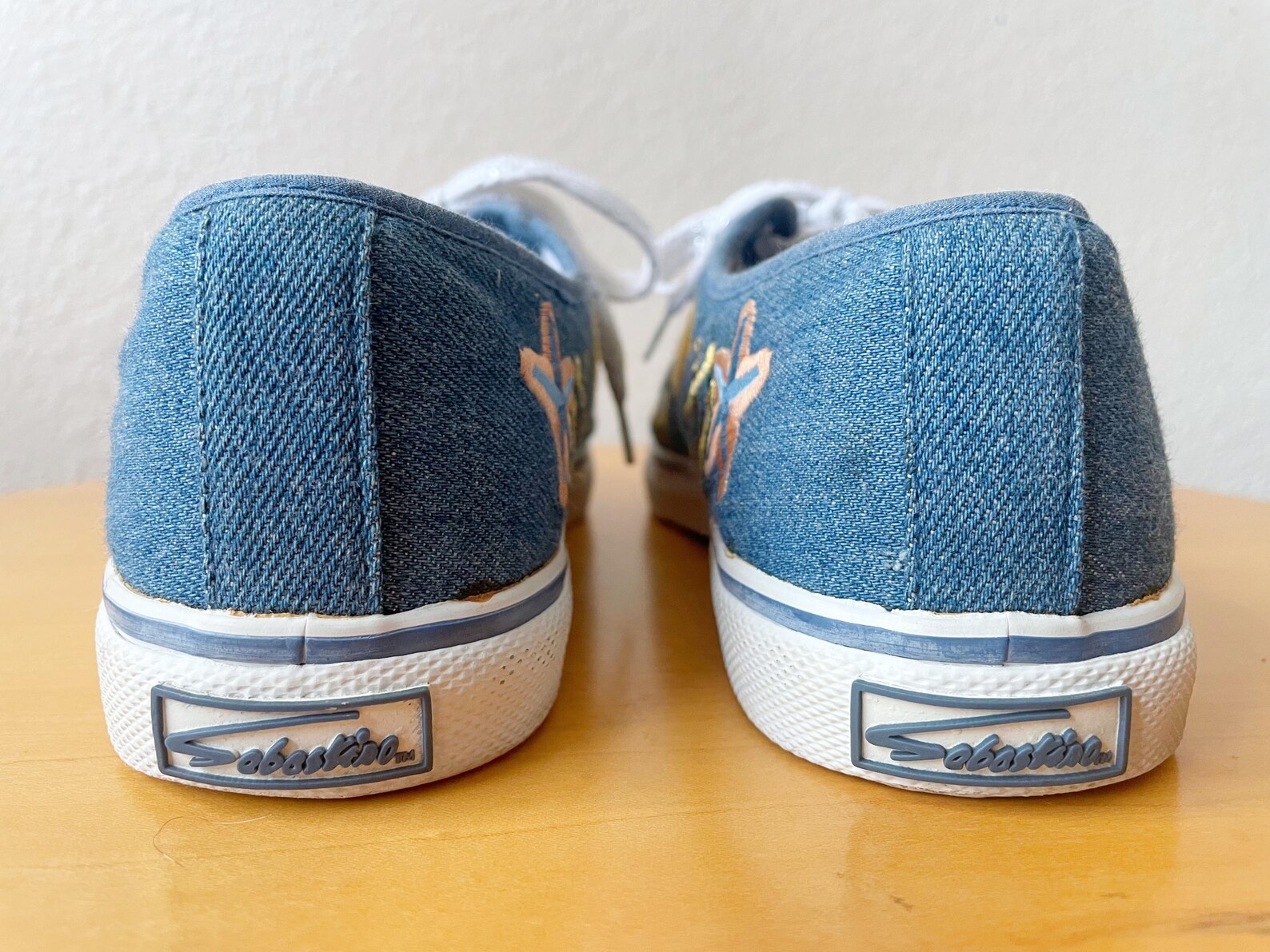 Vintage 90s/y2k Sebastino Denim Embroidered Multicolor Sea Creatures ...