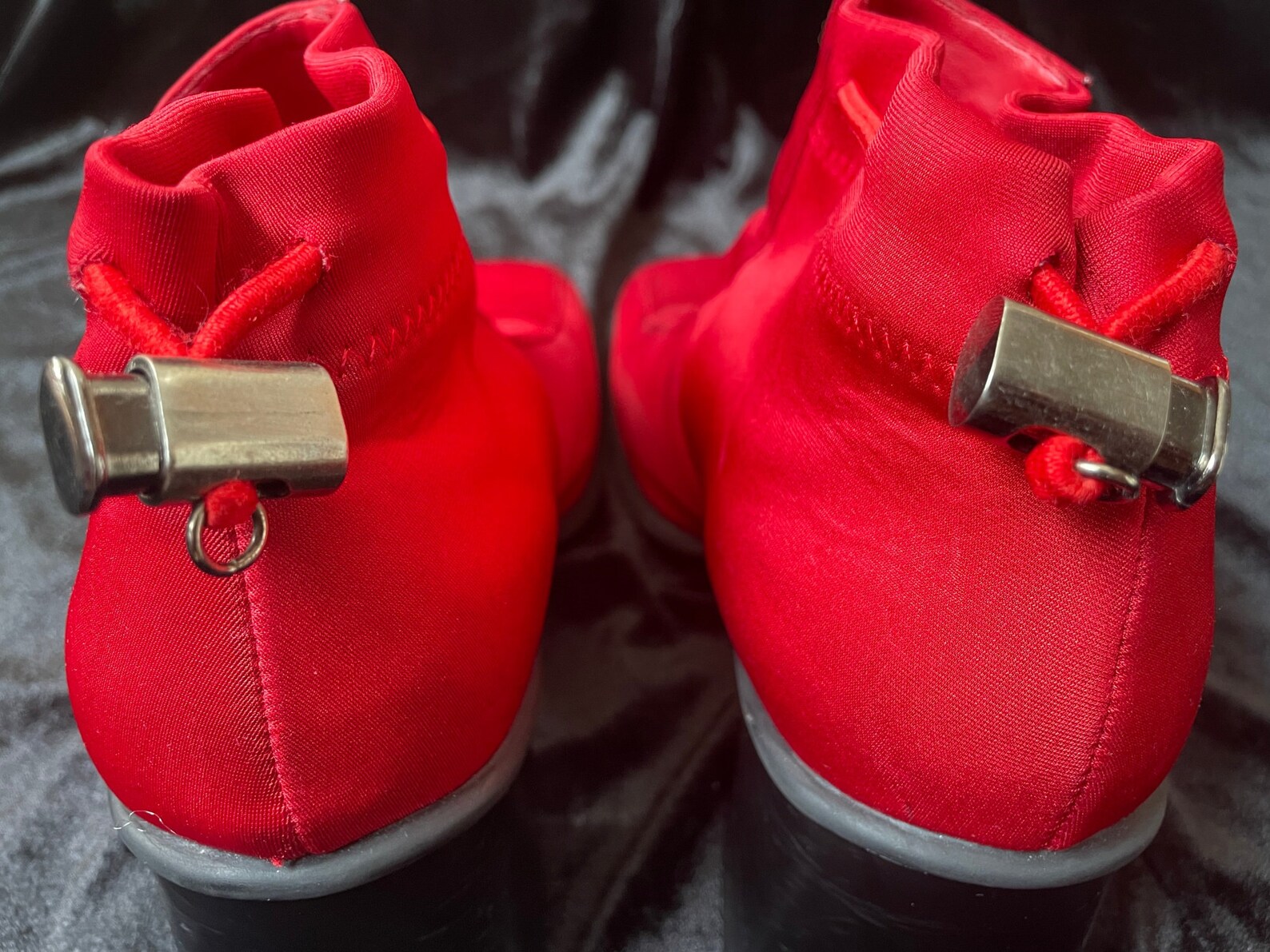 Vintage 90s/y2k Wild Rose Bright Red and Black Drawstring - Etsy