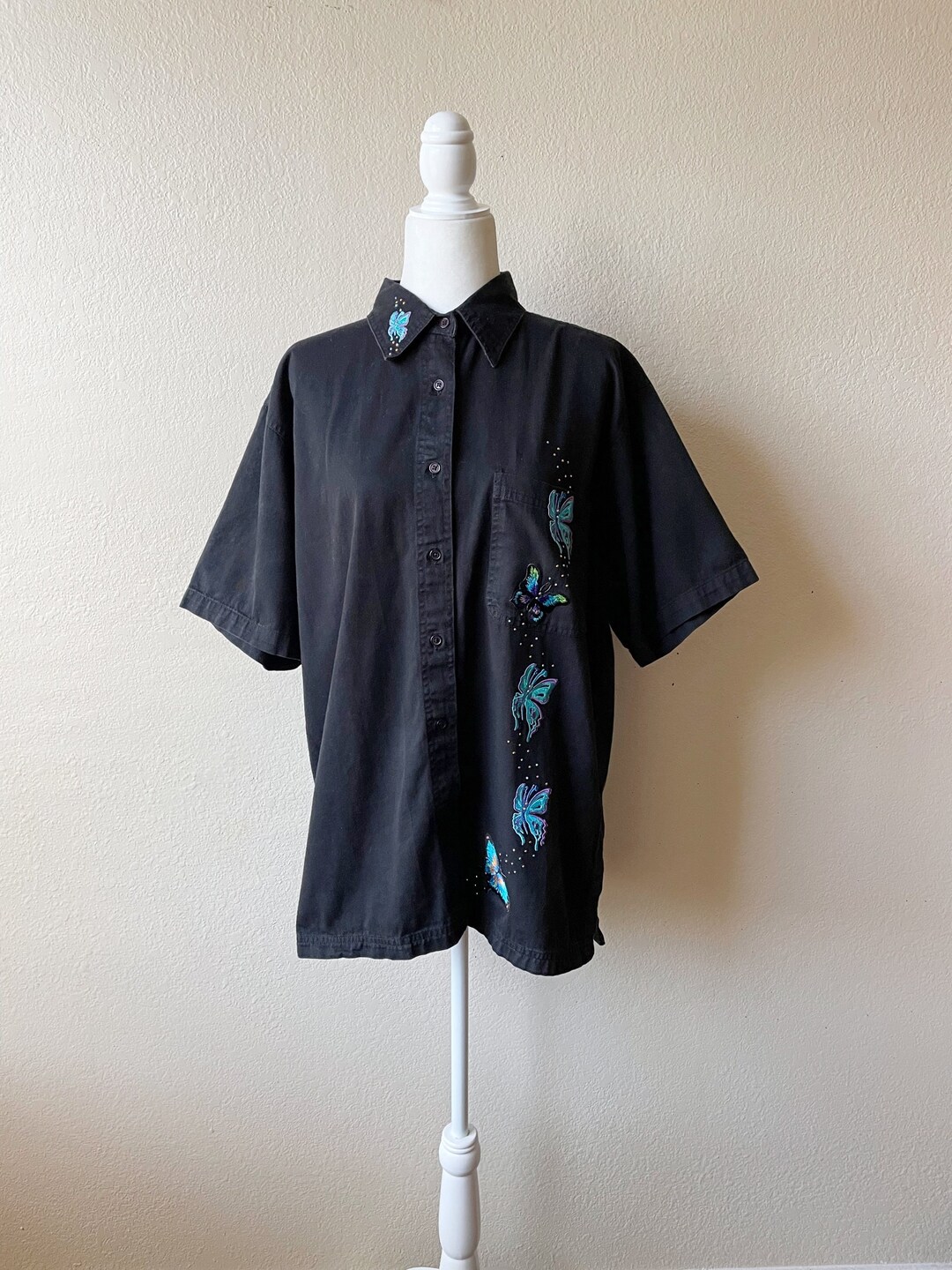90s Vintage Hot Dames by Belle Colorful Butterfly and Rhinestone ...