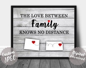 Long distance family | Etsy