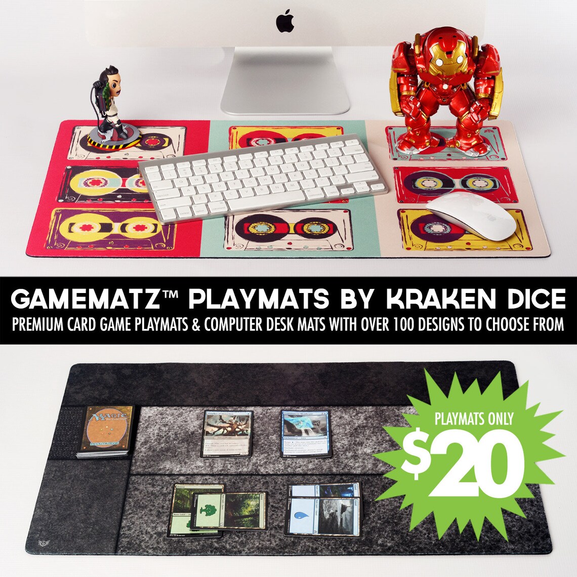 Pokemon TCG Solid Green Playmat Ideal for Magic the - Etsy