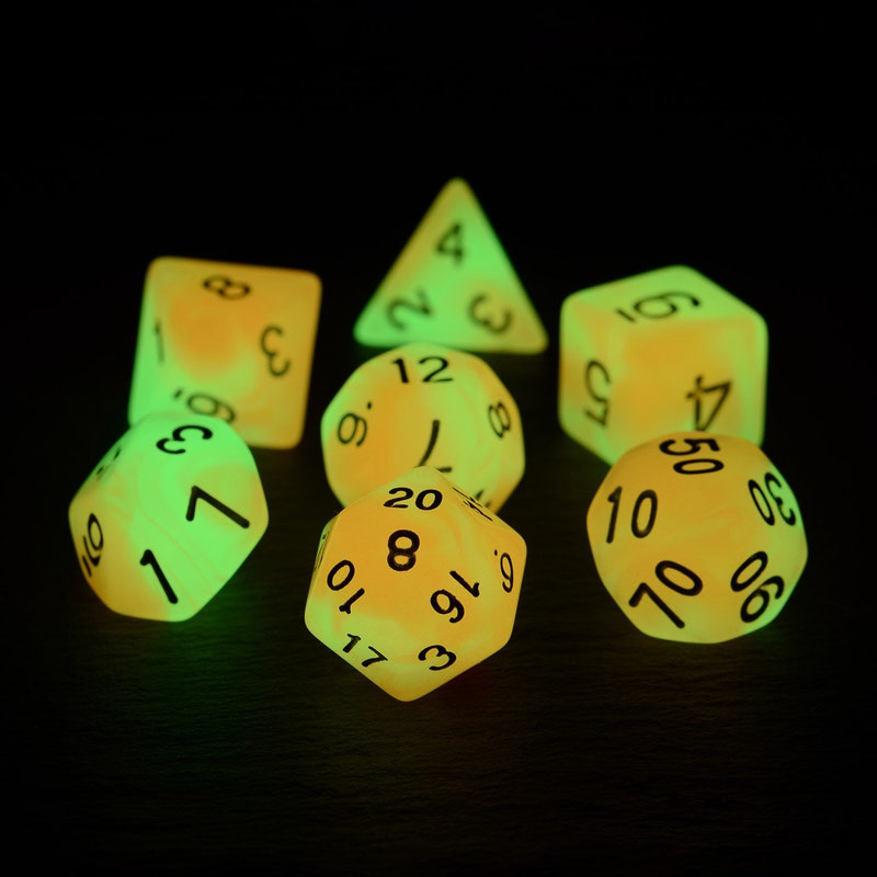 Glowing Dice - Etsy