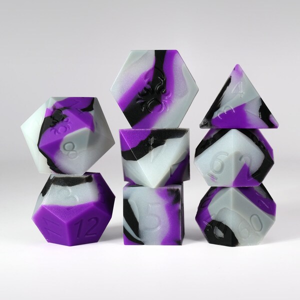 Purple Dice Set - Etsy