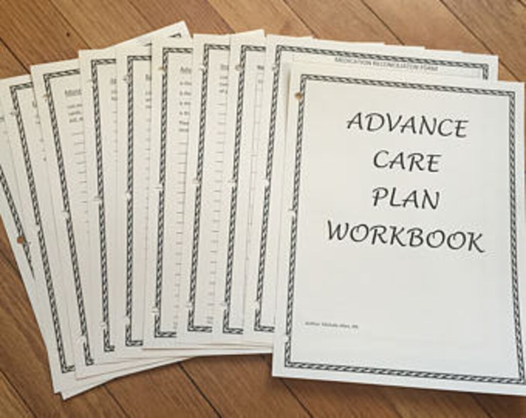 DIGITAL, Advance Care Planning Workbook, **DIGITAL DOWNLOAD** - Etsy