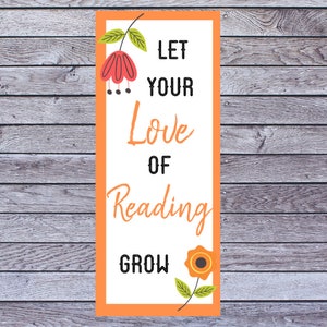 Garden Bookmarks - Printable Bookmarks - Etsy