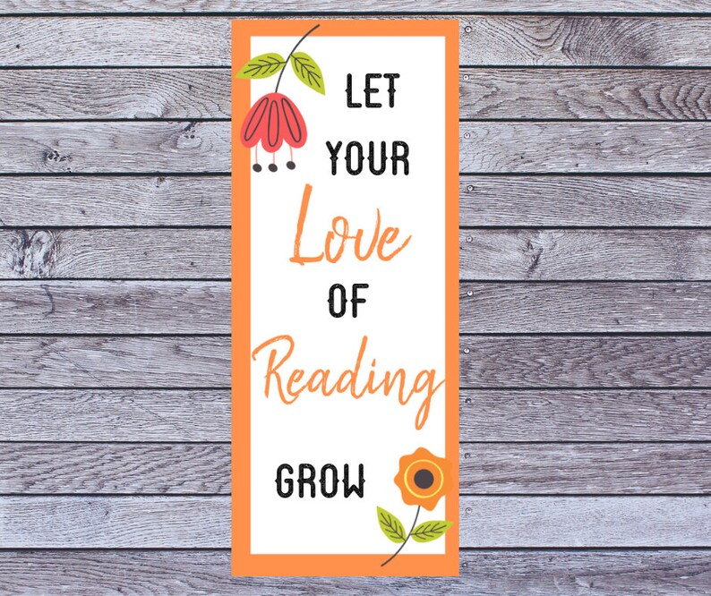 Garden Bookmarks - Printable Bookmarks - Etsy