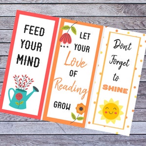 Garden Bookmarks - Printable Bookmarks - Etsy