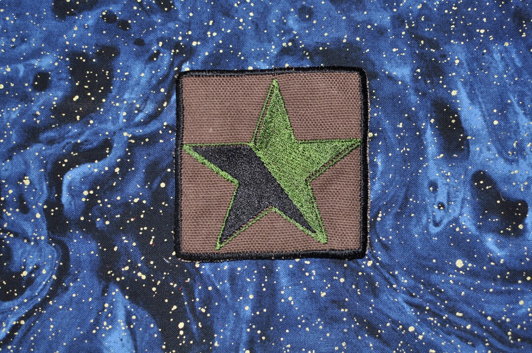 Green-anarchy Star Embroidered Patch - Eco-anarchism - Environmental ...