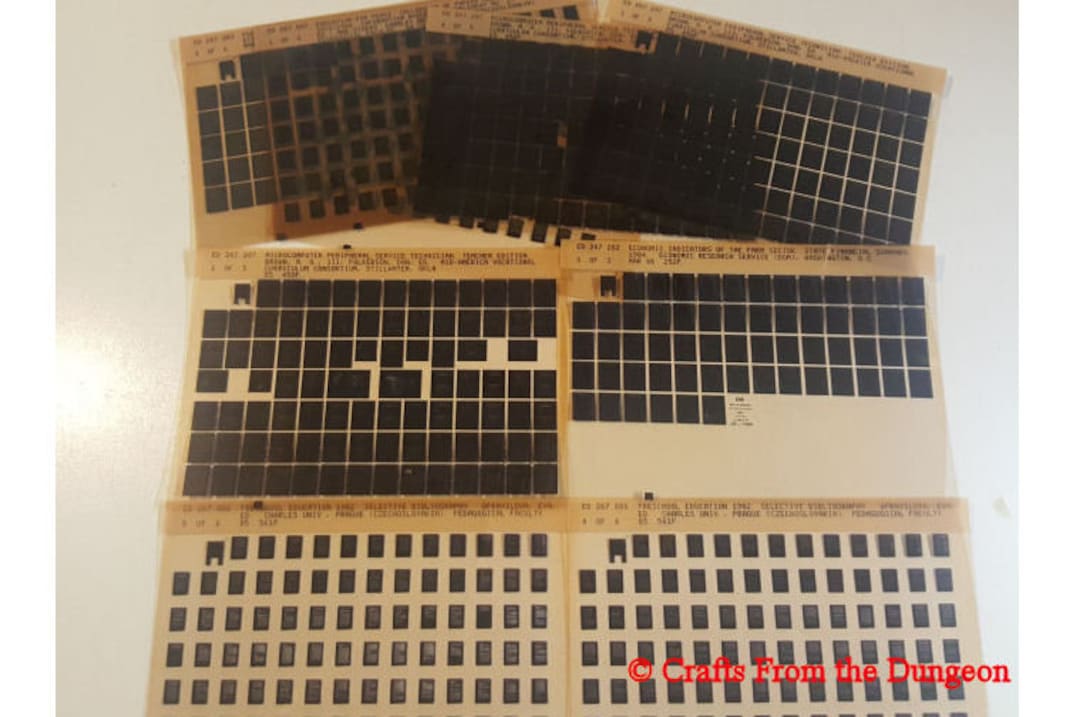 Microfiche / Micro Film X 25 Sheets - Etsy
