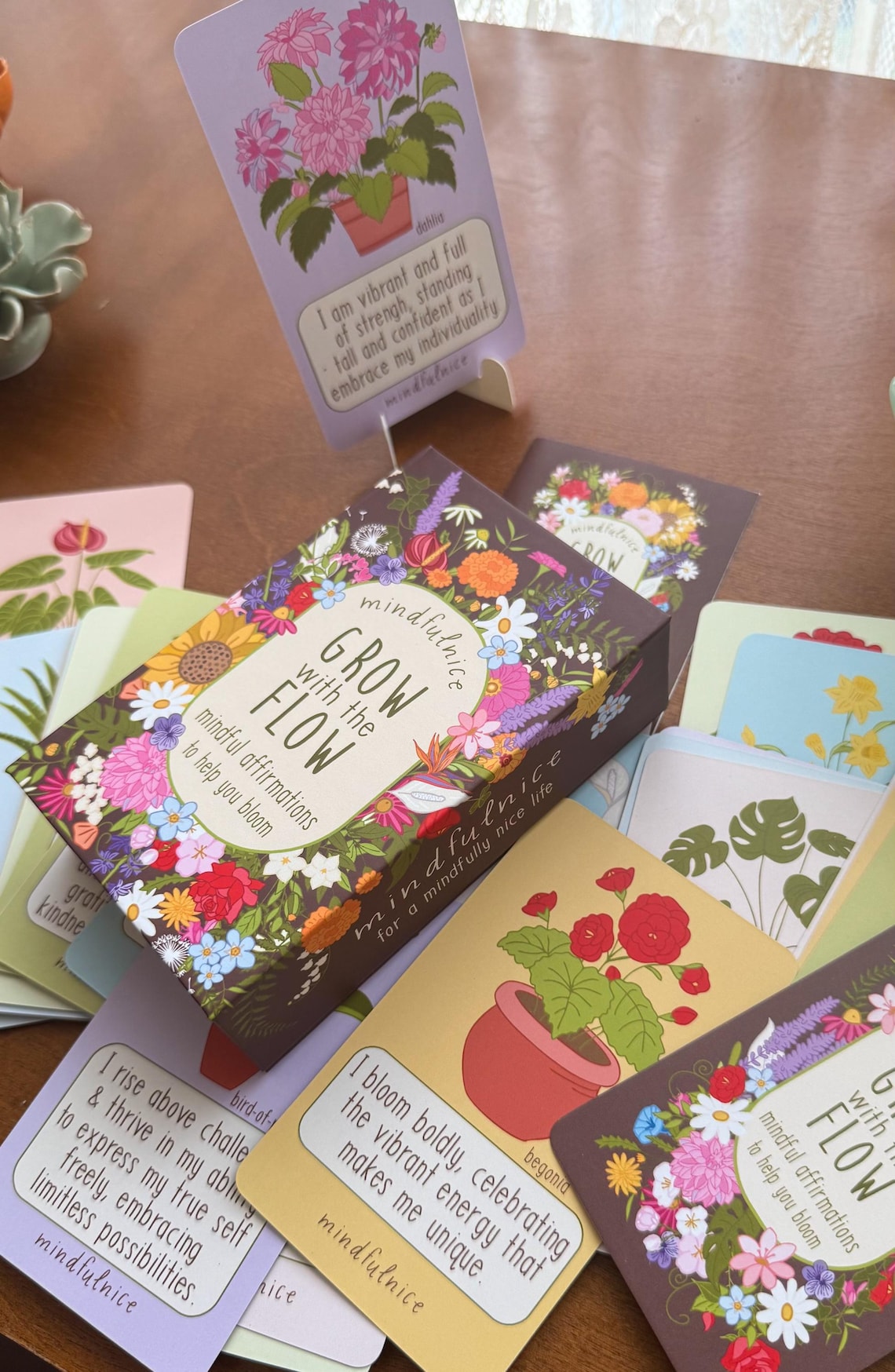 Grow With the Flow Mindfulness Affirmation Cards to Help You Bloom ...