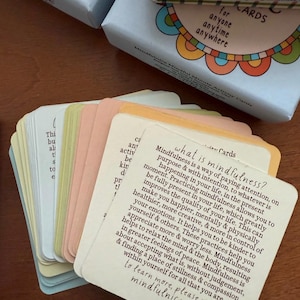 Mindful Minute Mindfulness Activities Cards for Families, Children, and ...